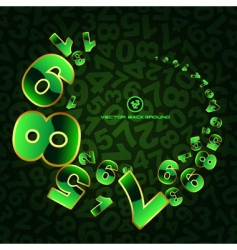 Abstract retro background with numbers Royalty Free Vector