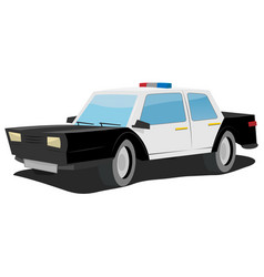 Funny cute hand drawn cartoon police car toy Vector Image