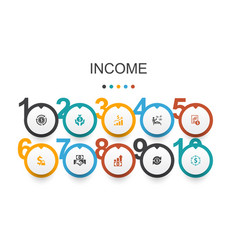 Income infographic design templatesave money Vector Image