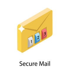 Secure mail Royalty Free Vector Image - VectorStock