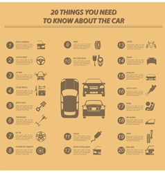 Car service repair infographics Royalty Free Vector Image
