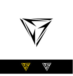 Triangle design concept Royalty Free Vector Image