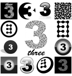 Pattern with numbers Royalty Free Vector Image