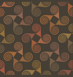 Abstract gold spiral background design element Vector Image