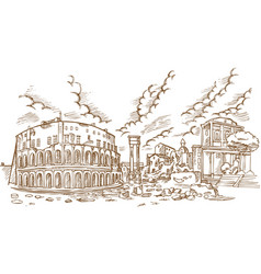 Ancient rome Royalty Free Vector Image - VectorStock