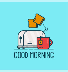 Good morning concept Royalty Free Vector Image