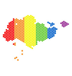 Lgbt spectrum dot germany map Royalty Free Vector Image