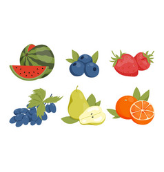 Raspberry fresh organic Royalty Free Vector Image