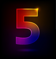 Maze number 5 Royalty Free Vector Image - VectorStock