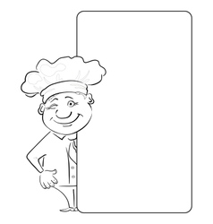 Cook shows ok Royalty Free Vector Image - VectorStock