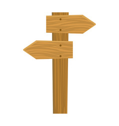 Wooden sign cartoon Royalty Free Vector Image - VectorStock