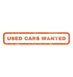 Used cars wanted rubber stamp Royalty Free Vector Image