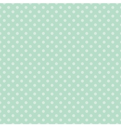 Tile mint dots pattern on white background Vector Image