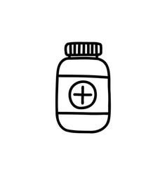 Vomiting doodle icon Royalty Free Vector Image