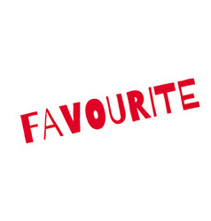 Favorite rubber stamp Royalty Free Vector Image