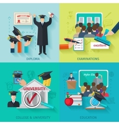 Education infographic set Royalty Free Vector Image