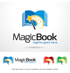 Sticker of a cartoon magic spell book Royalty Free Vector