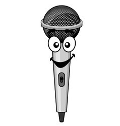 Monochrome retro microphone for voice music Vector Image
