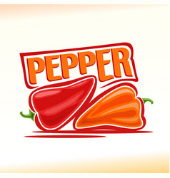 Logo for pepper Royalty Free Vector Image - VectorStock