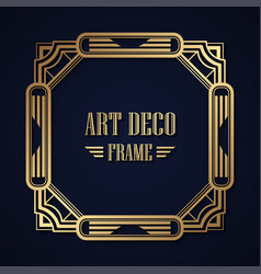 Alphabet art deco style in a set abcd Royalty Free Vector