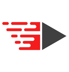 Running man with fast speed effect Royalty Free Vector Image