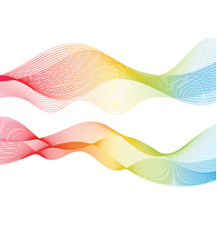Abstract smooth color wave flow Royalty Free Vector Image
