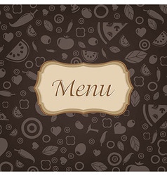 Red Background With Menu Royalty Free Vector Image