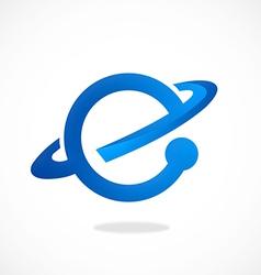 Globe sphere communication business logo Vector Image