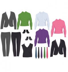Office clothes Royalty Free Vector Image - VectorStock
