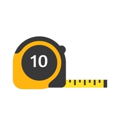 Ruler wooden isolated on white background Vector Image