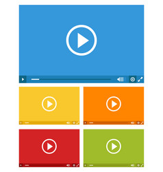 Music player control interface Royalty Free Vector Image