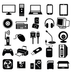 Computer peripheral icon Royalty Free Vector Image