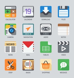 Ux ui application interface flowchart mobile Vector Image