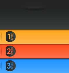 Infographics tag banner 6 option template Vector Image