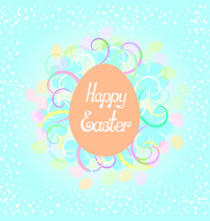 Happy easter lettering Royalty Free Vector Image