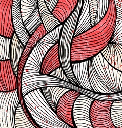 Abstract red wave hand Royalty Free Vector Image