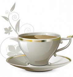 Tea cup Royalty Free Vector Image - VectorStock