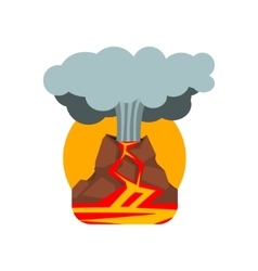 Strong lightning storm natural force sticker Vector Image