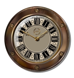 Ancient clock Royalty Free Vector Image - VectorStock