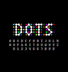 Loading bar style font alphabet letters and Vector Image
