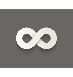 Infinity sign icon Royalty Free Vector Image - VectorStock