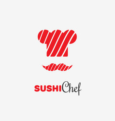 Sushi chef logo Royalty Free Vector Image - VectorStock