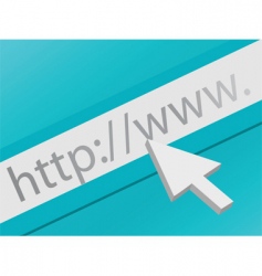 Clicking in browser window Royalty Free Vector Image