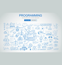 Business doodle set Royalty Free Vector Image - VectorStock