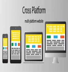 Cross platform Royalty Free Vector Image - VectorStock