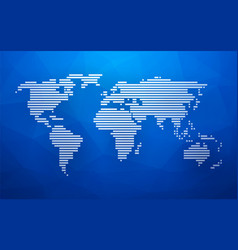 Red geometric world map Royalty Free Vector Image