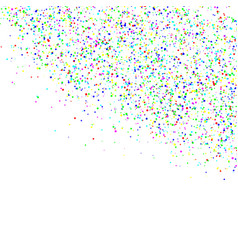 Rainbow festive confetti carnival star falling Vector Image