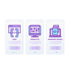 C programming language with script sample Vector Image