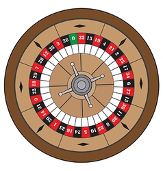 American roulette wheel Royalty Free Vector Image
