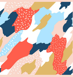 Octagon camouflage seamless pattern white gray Vector Image